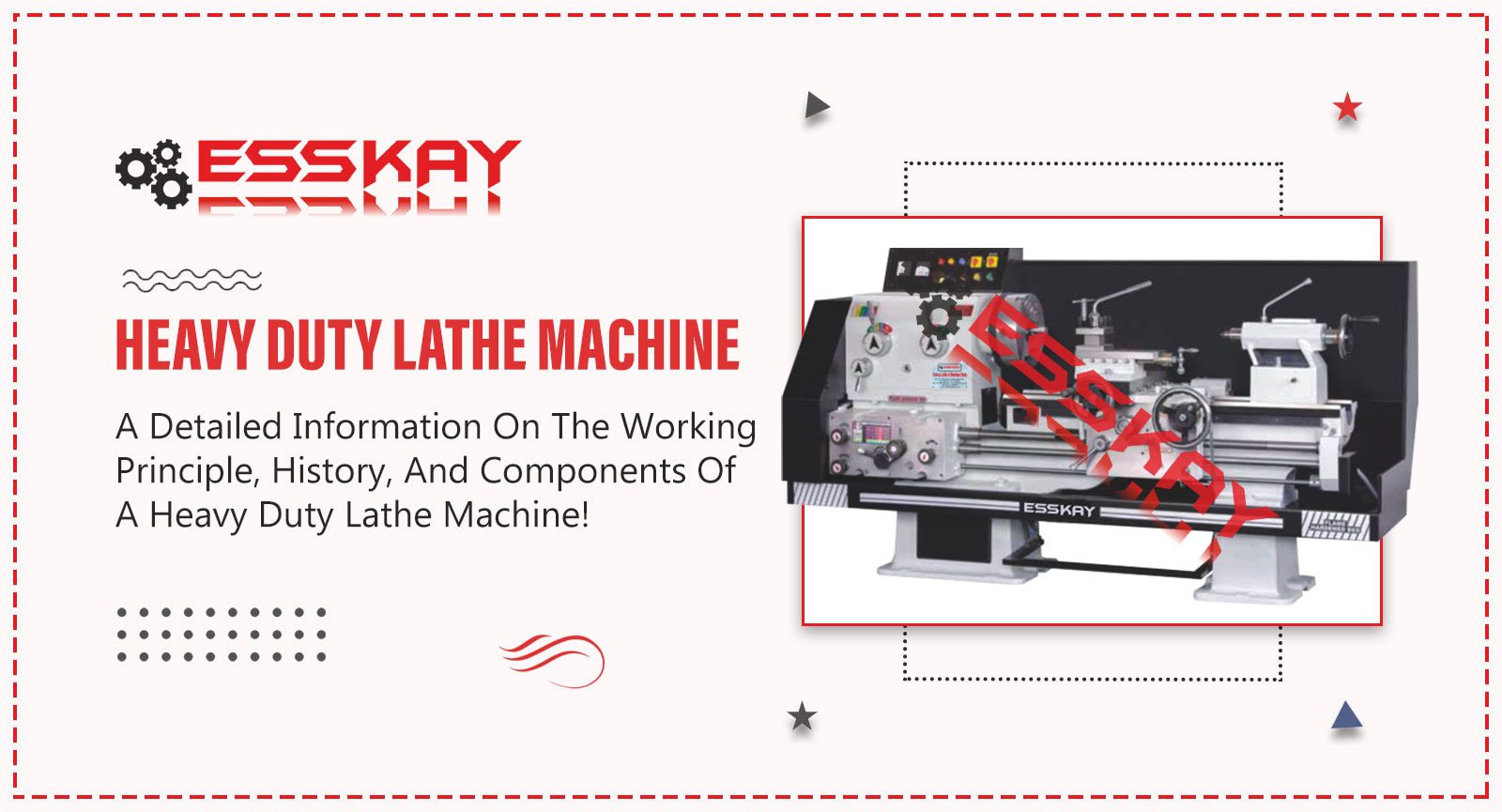 Extra Heavy Duty Lathe Machine -660mm - Esskay Lathe & Machine Tools